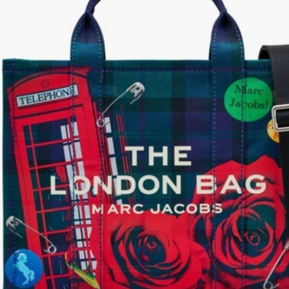 Marc Jacobs | Bags | Marc Jacobs Red And Blue Shoulder Bag With Iconic ...